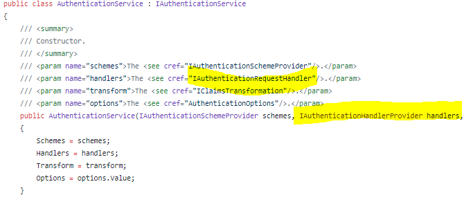 Wrong Summary for constructor in AuthenticationService.cs · Issue #10885 · dotnet/aspnetcore ...