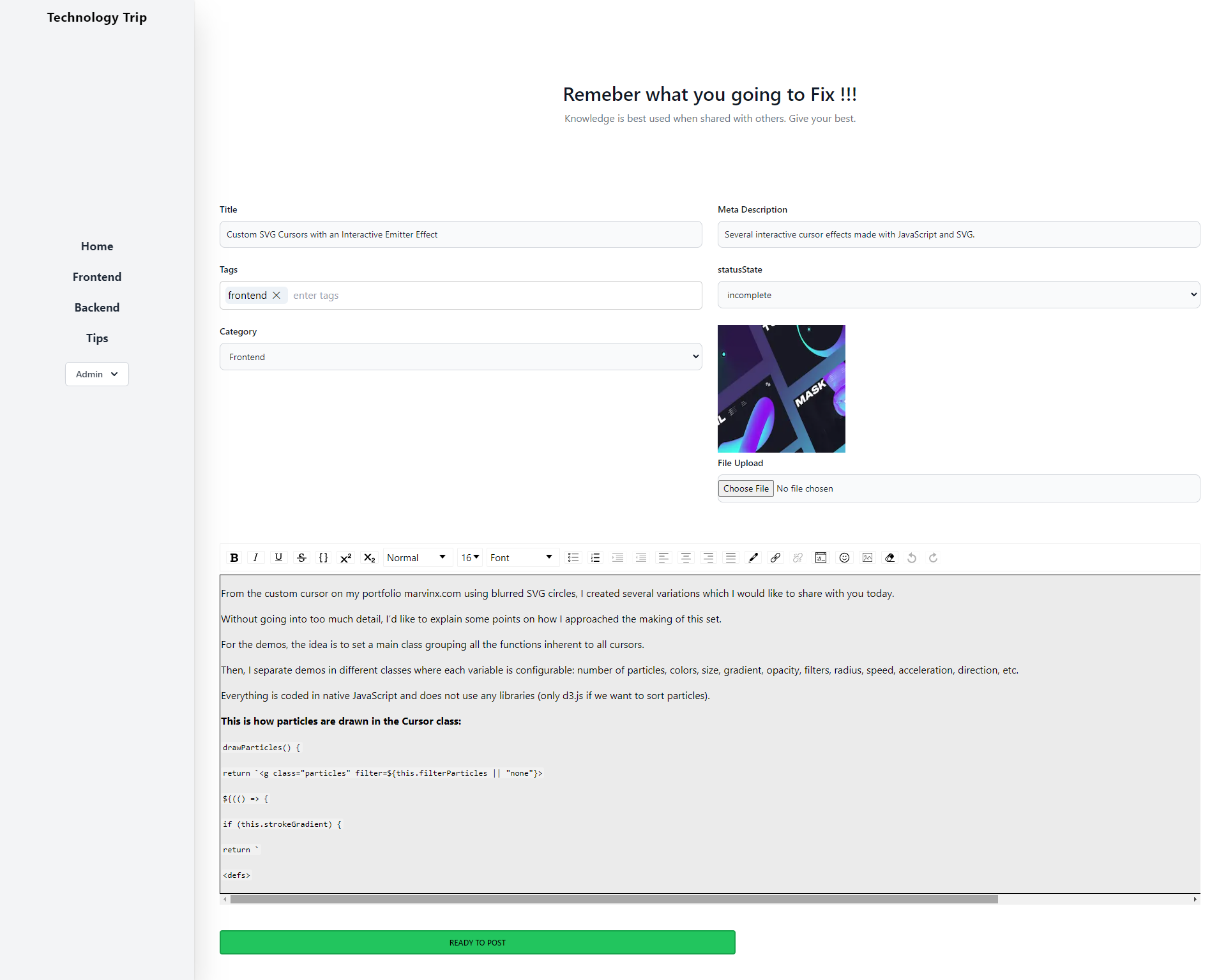 GitHub - Parvez1993/NextBlog: Next blog site with tailwind, mongodb and cloudinary