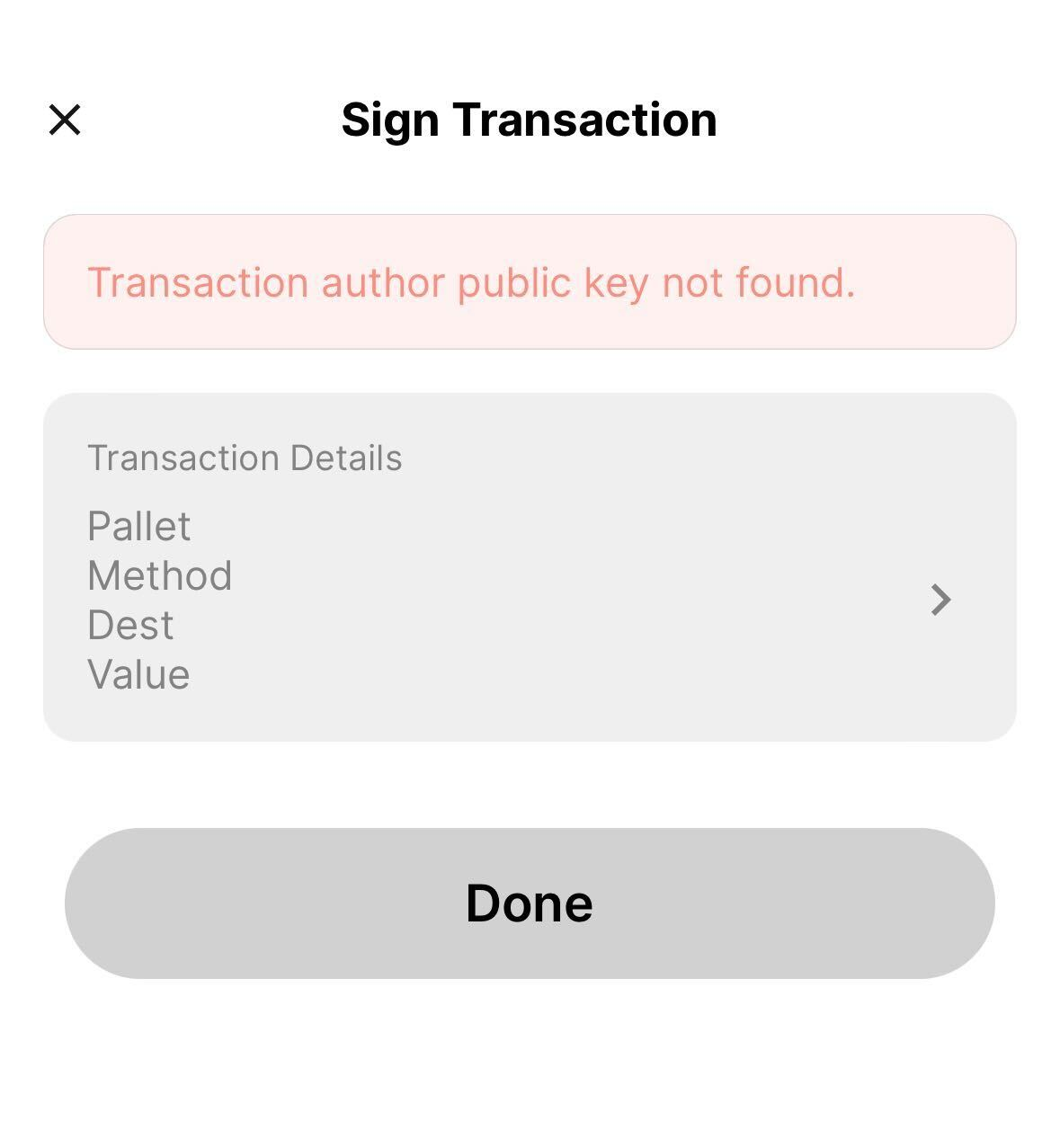 Polkadot vault transaction error · Issue #1608 · centrifuge/apps · GitHub