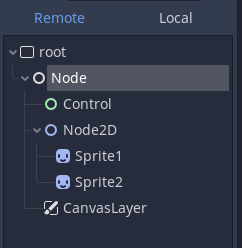 Reparenting a node from a CanvasLayer to a CanvasItem derived node while also having another ...