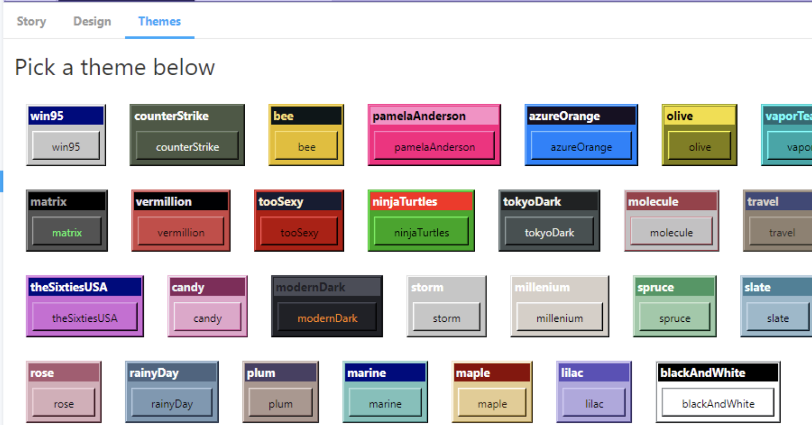 Add Custom Theme Picker Panel In Storybook · Issue 215 · React95 Io React95 · Github