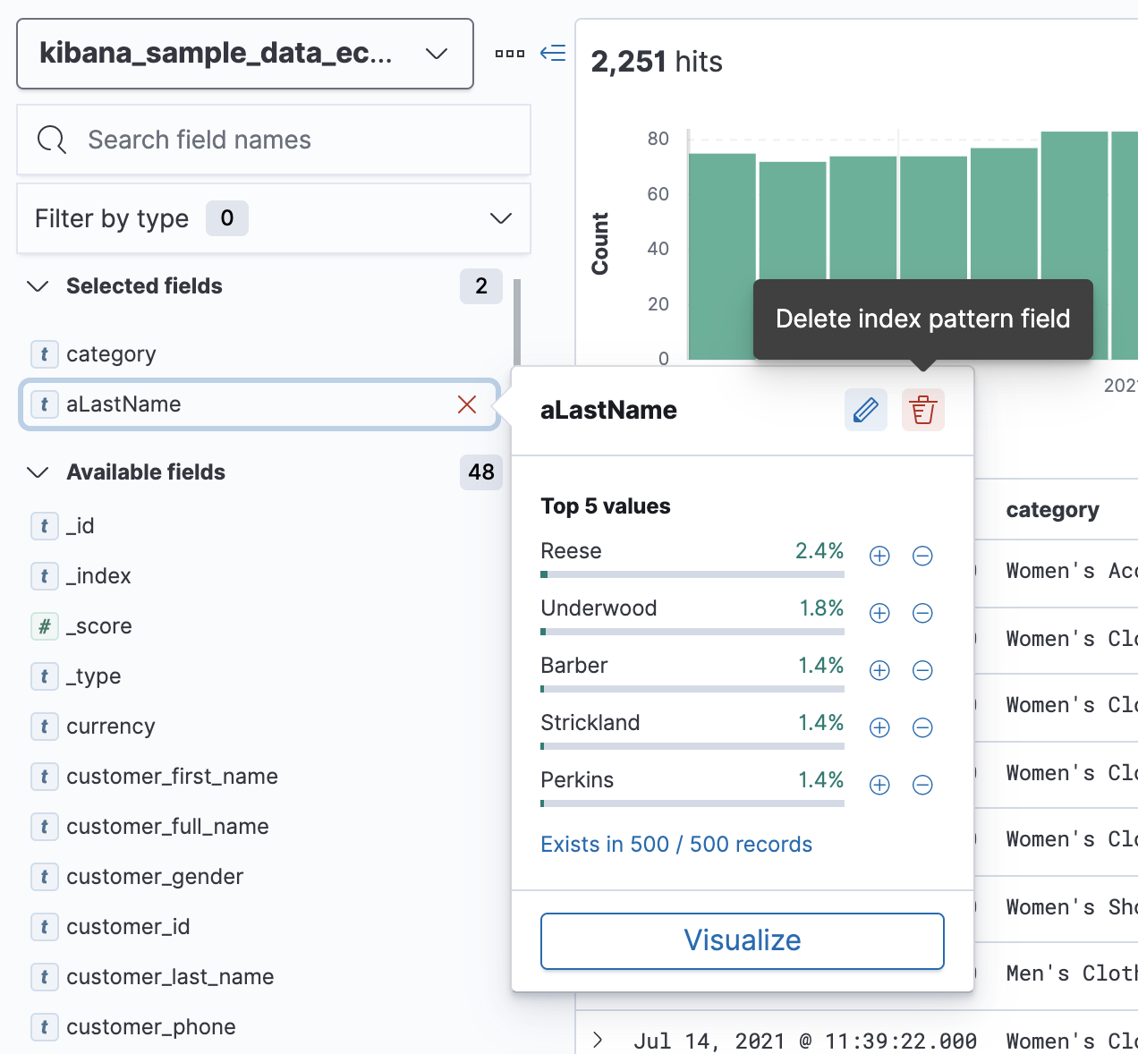[Discover] Visually indicate runtime fields updates and deletes · Issue ...