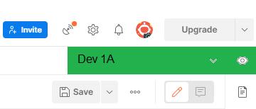 Please allow color-coding of the active Environment on the top right of ...