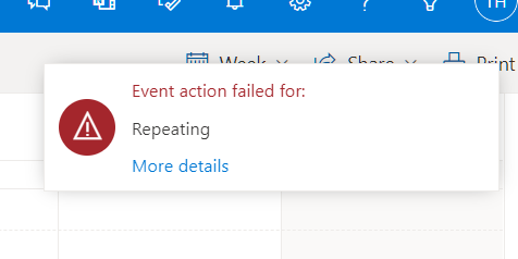 Office.context.mailbox.item.recurrence.getAsync is giving - Uncaught (in promise) Error ...