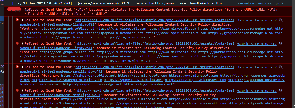 Documentation Fonts Not Loading En Us Fluentui Controls Web