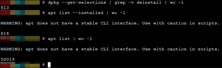 Wrong number of apt packages · Issue #1619 · dylanaraps/neofetch · GitHub