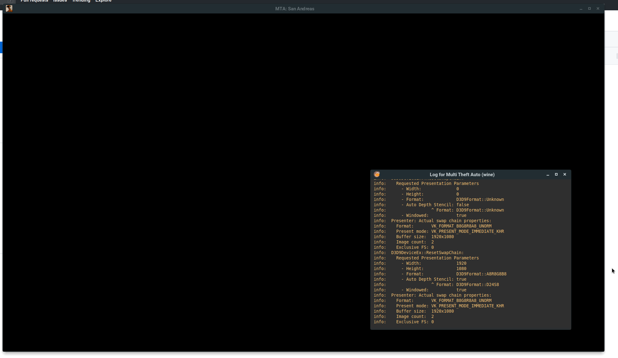 Game does not show main menu with DXVK enabled · Issue #1274 · multitheftauto/mtasa-blue · GitHub