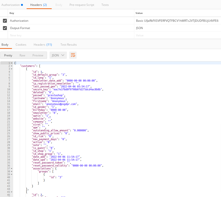 [PHP Unknown error #8192] array_key_exists() when using postman to access webservice api · Issue ...