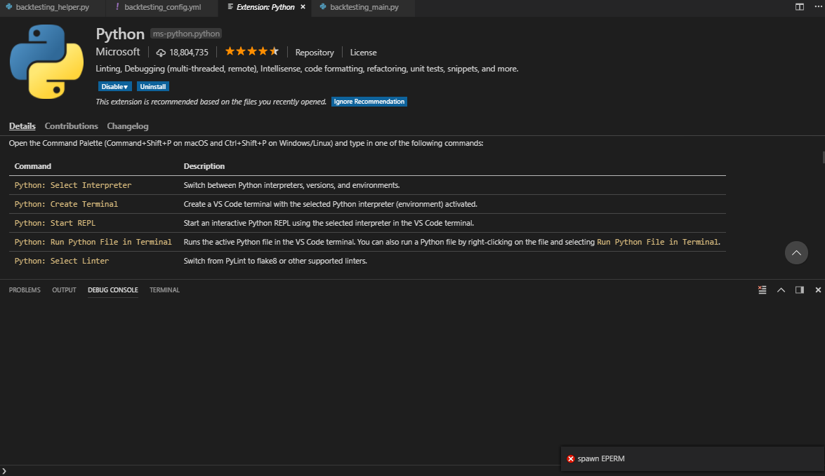 [VS Code] spawn EPERM · Issue #843 · microsoft/live-share · GitHub