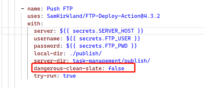 Hi Why Did I Set Dangerous Clean Slate To False And Still Clear The Server Dir Directory
