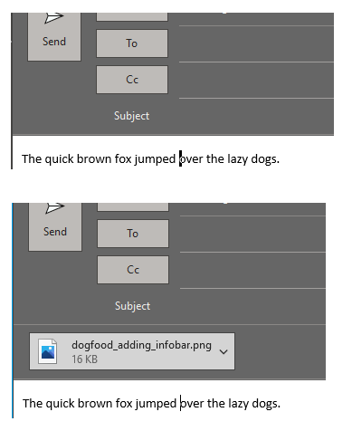 Outlook always resets the cursor position after handling a drag&drop ...