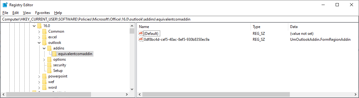 Disabling your Web Add-in if you have an Equivalent COM/VSTO Add-in doesn't work? · Issue #1686 ...