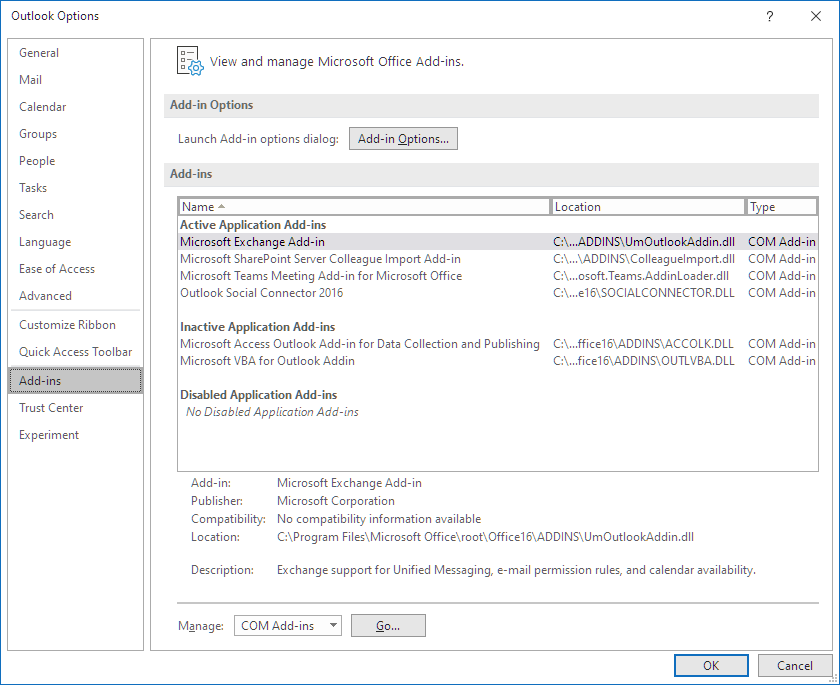Disabling your Web Add-in if you have an Equivalent COM/VSTO Add-in doesn't work? · Issue #1686 ...