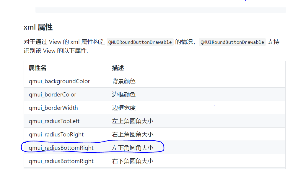 Wiki中 QMUIRoundButtonDrawable xml属性介绍有误 · Issue #575 · Tencent/QMUI_Android · GitHub