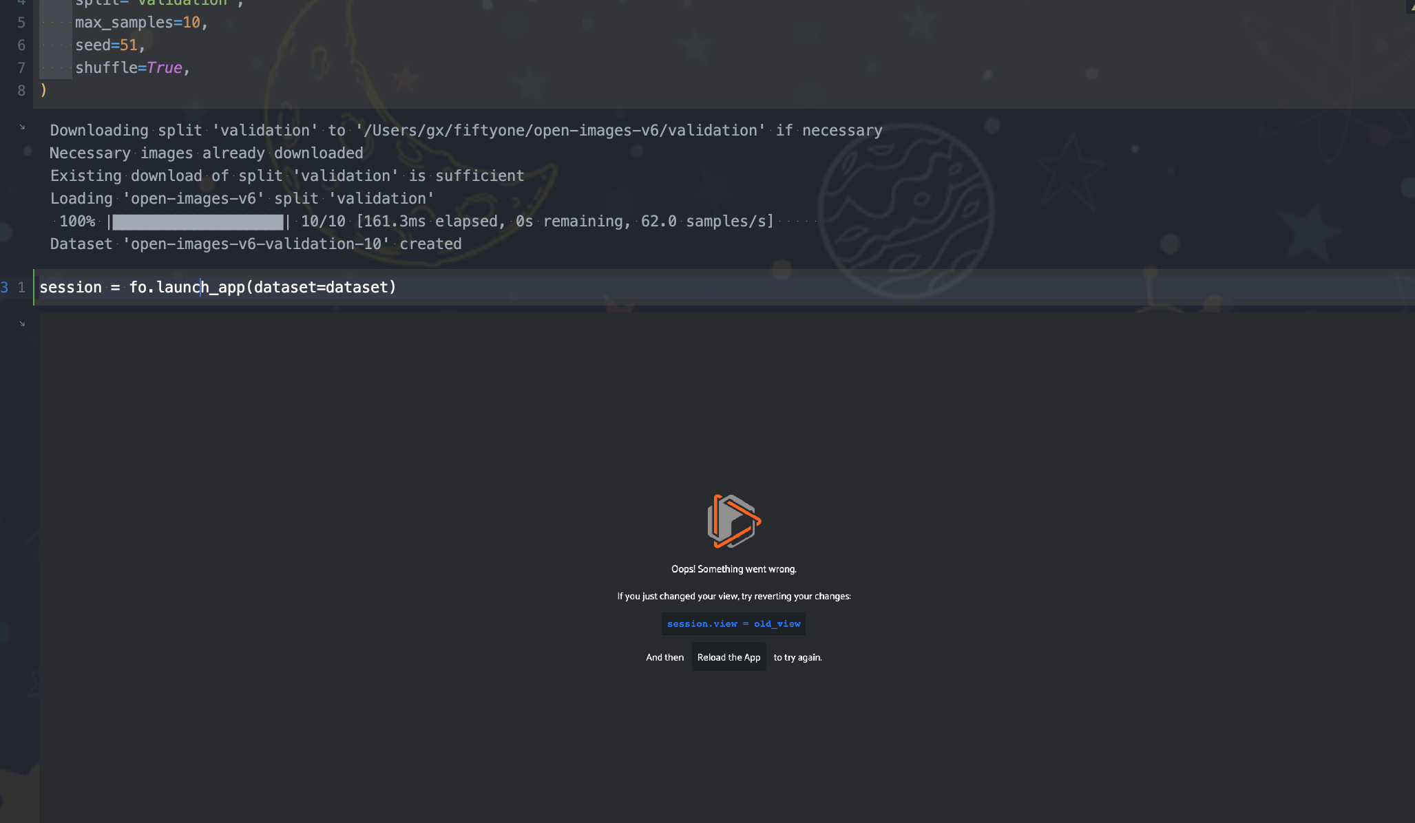 [BUG] Error when trying to launch Open Images dataset in Jupyter notebook · Issue #2124 ...