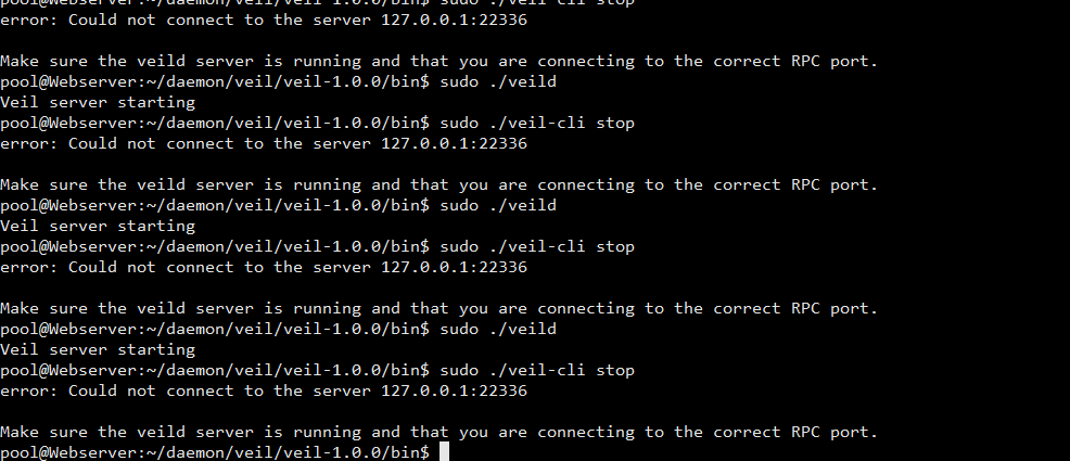 launching the daemon on a mining pool · Issue #169 · Veil-Project/veil ...
