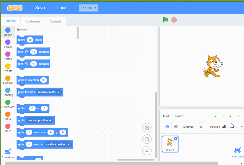 Blocks getting deleted when not over the flyout · Issue #1051 · scratchfoundation/scratch-gui ...