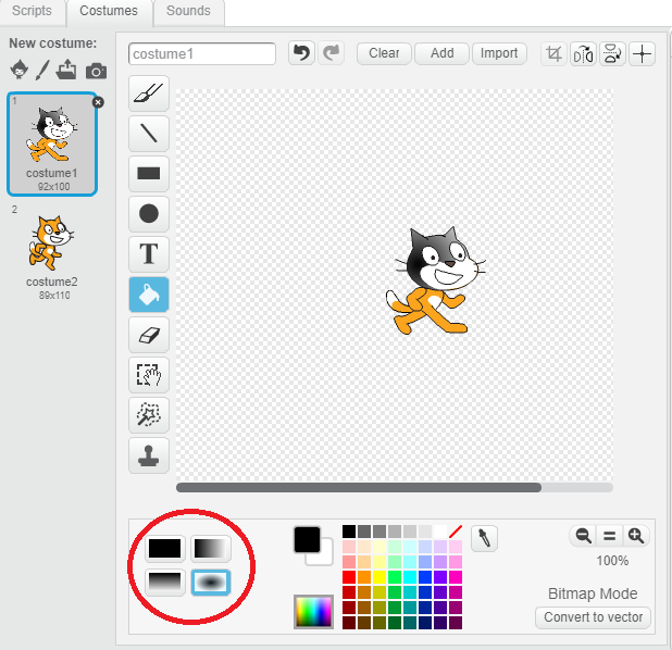 Gradient fills for bitmap editor · Issue #363 · scratchfoundation ...