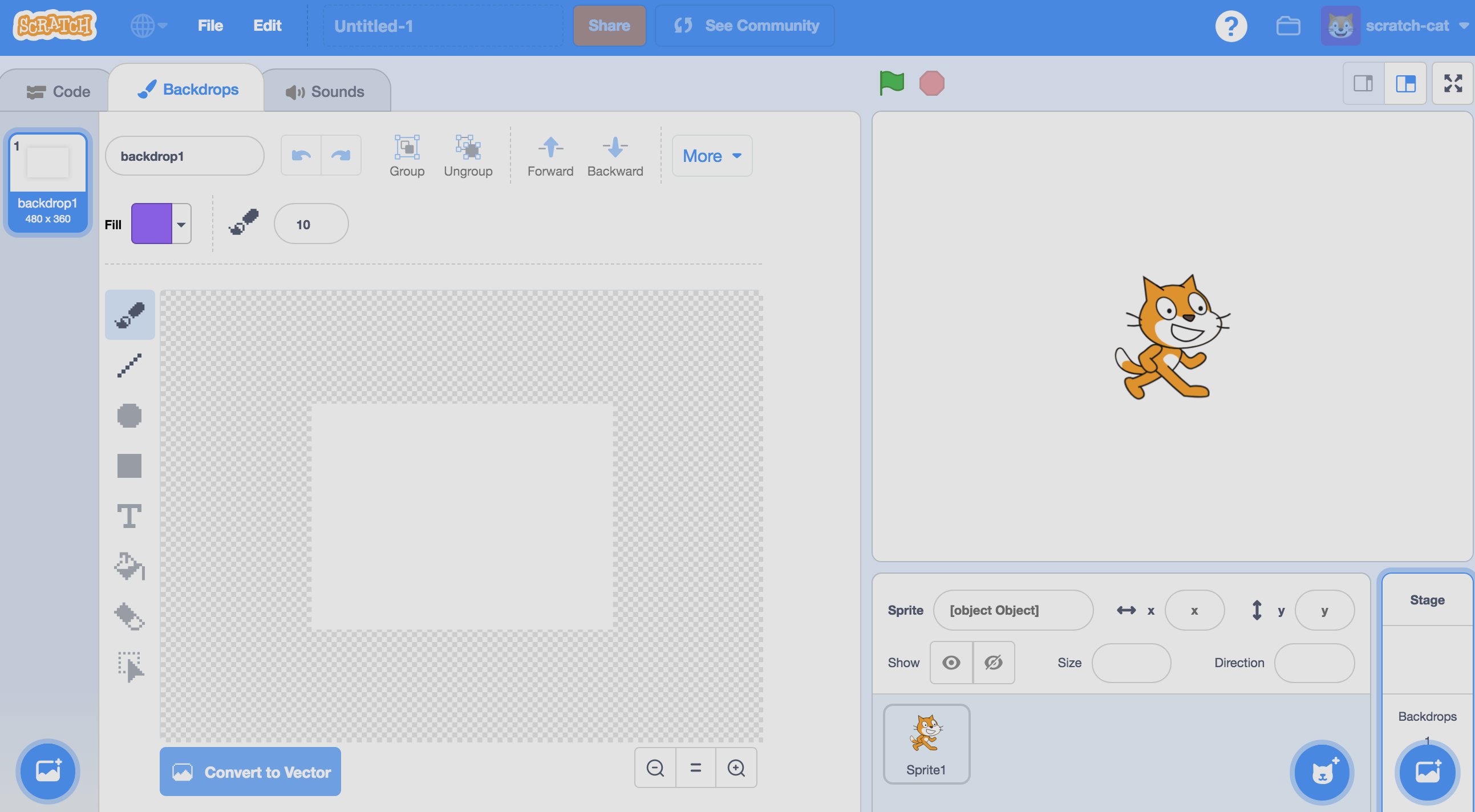 The backdrop is a white square · Issue #415 · scratchfoundation/scratch-paint · GitHub