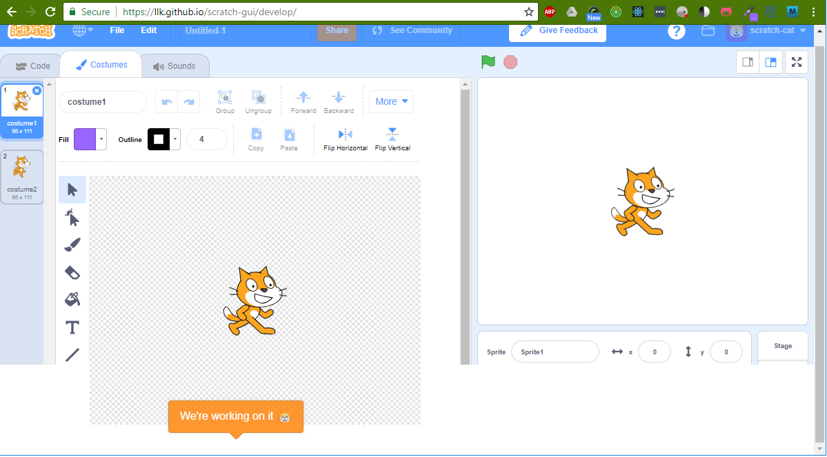 Bottom of editor is white · Issue #2403 · scratchfoundation/scratch-gui · GitHub