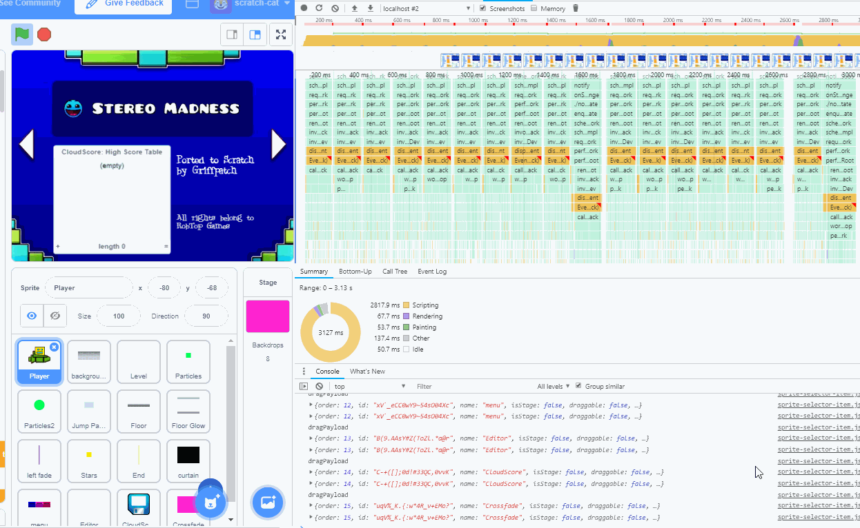 dragPayload causes many things to rerender every frame · Issue #3172 · scratchfoundation/scratch ...