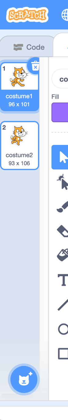 White bars in costume scroll list · Issue #5249 · scratchfoundation/scratch-gui · GitHub