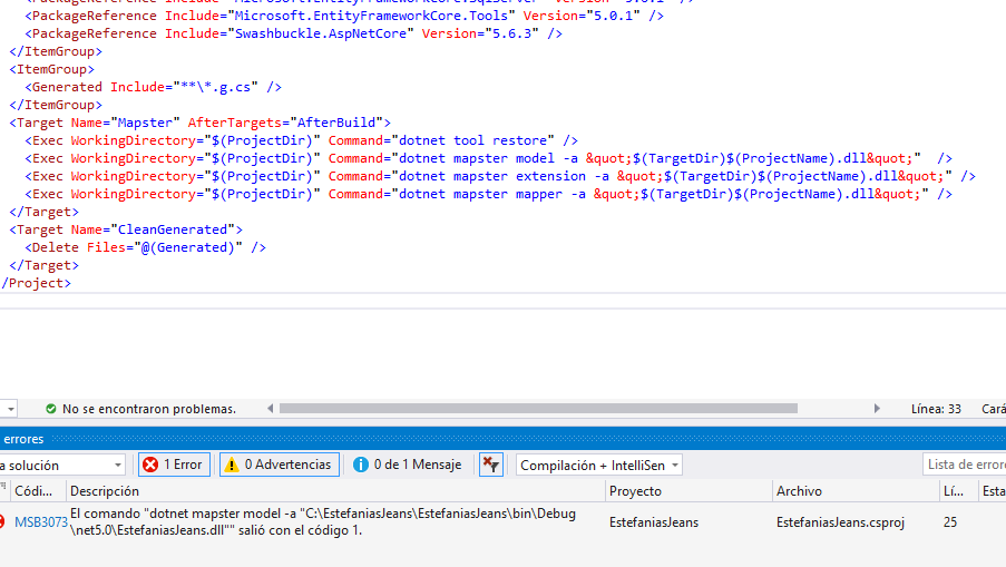 Error Mapster Tools · Issue #294 · MapsterMapper/Mapster · GitHub