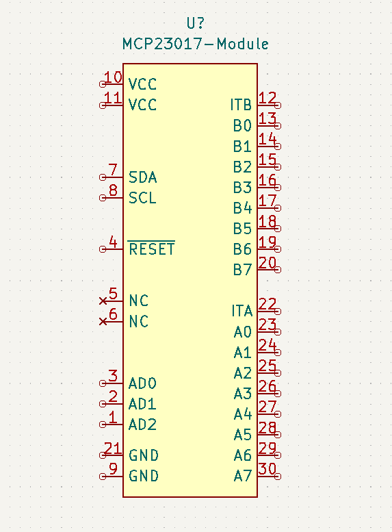 GitHub - shridattdudhat/MCP23017-16-BIT-IO-EXPANDER-MODULE-KiCAD-Module: MCP23017-16-BIT-IO ...