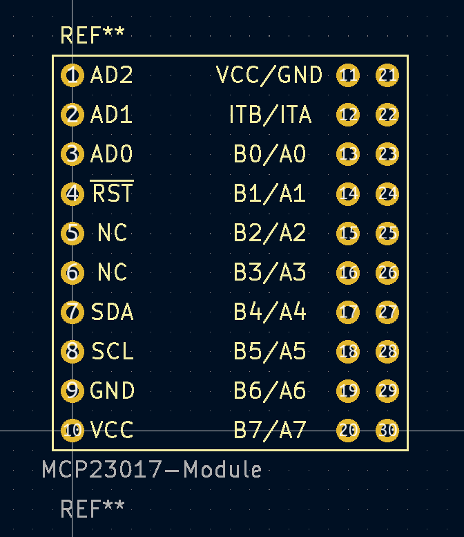 GitHub - shridattdudhat/MCP23017-16-BIT-IO-EXPANDER-MODULE-KiCAD-Module: MCP23017-16-BIT-IO ...