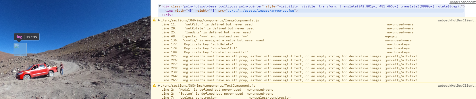 How to custom the 'Hotspot' icon · Issue #33 · farminf/pannellum-react · GitHub