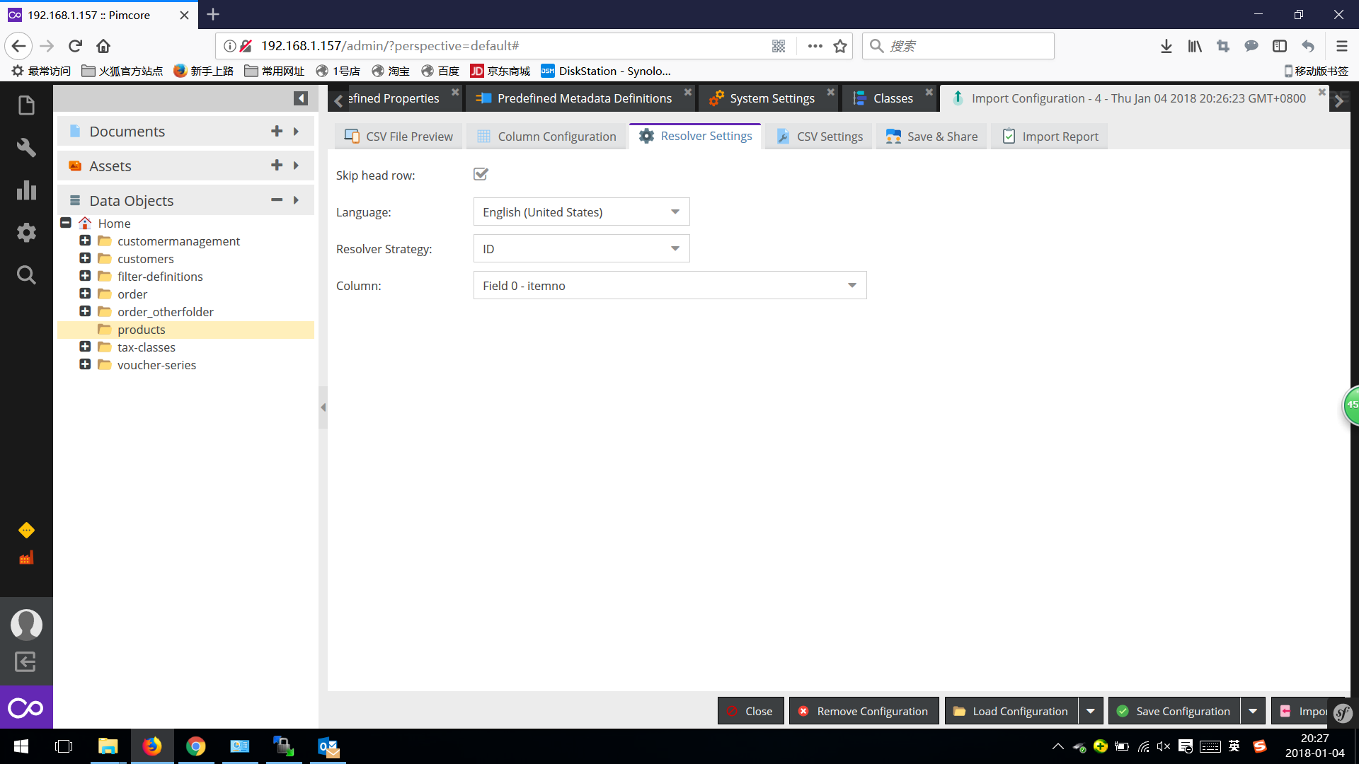 CSV import error · Issue #2408 · pimcore/pimcore · GitHub