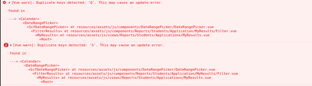 I can't put two names the same for days of week (daysOfWeek) · Issue #263 · Innologica/vue2 ...