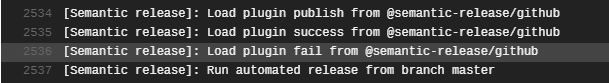 Possible error in plugin loading logic, says Succeed and Fail for @semantic-release/github ...