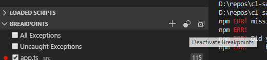 Selecting command "Debug: Enable All Breakpoints" doesn't fully enable · Issue #83323 ...