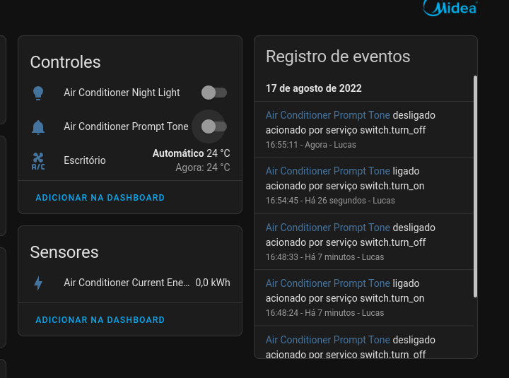 Midea AC nightlight switch not working · Issue #63 · georgezhao2010/midea_ac_lan · GitHub
