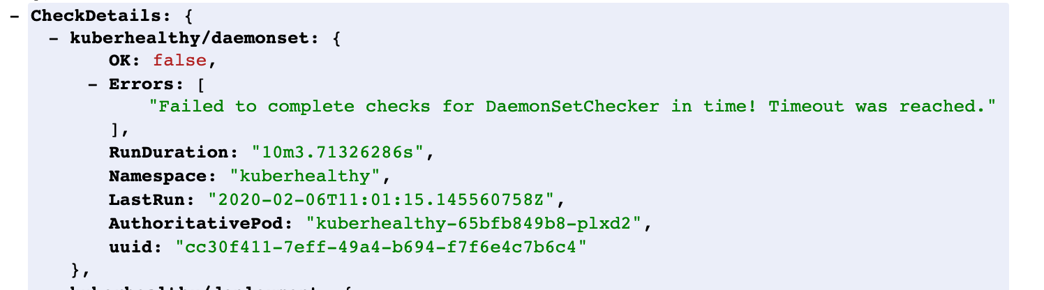 DaemonSetChecker is failing · Issue #300 · kuberhealthy/kuberhealthy · GitHub