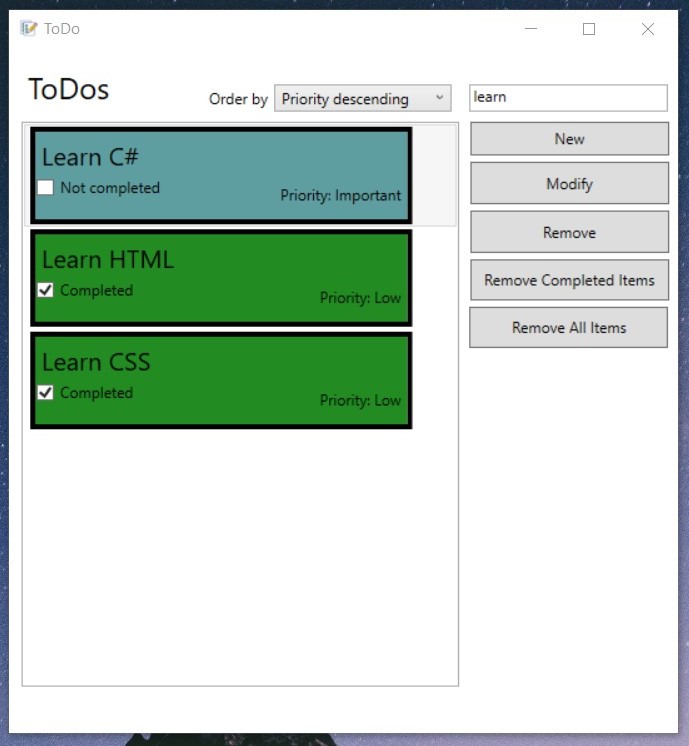 GitHub - bugdaryan/ToDoList.Desktop: 📃 ️ WPF application created with Ado.net