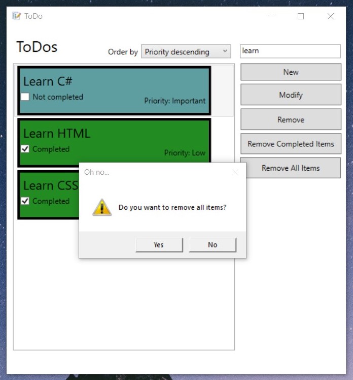 GitHub - bugdaryan/ToDoList.Desktop: 📃 ️ WPF application created with Ado.net