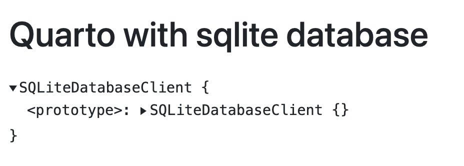Quarto With Sqlite Does Not Seem To Be Working · Issue 3163 · Quarto Devquarto Cli · Github 6956