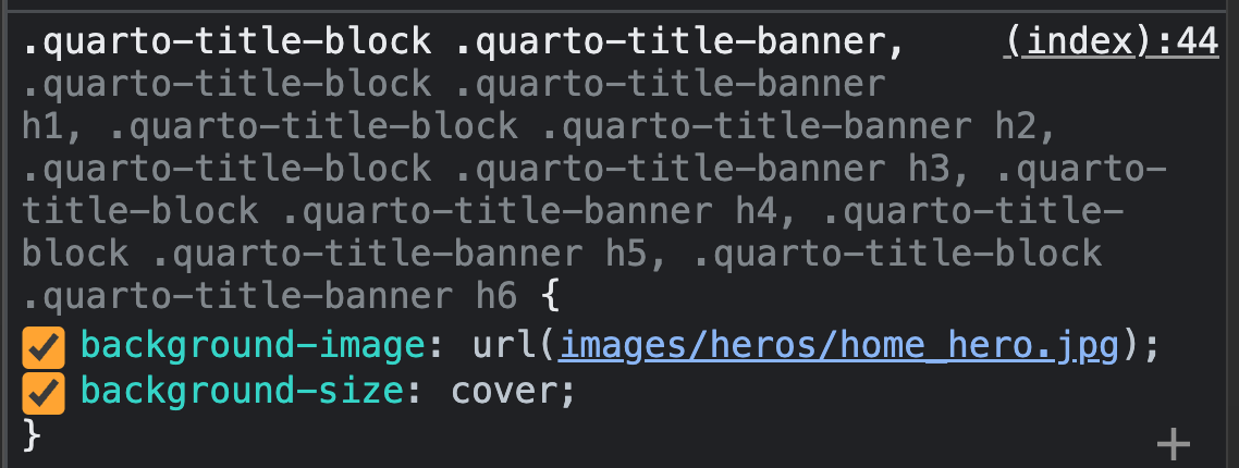 background image title banner being double rendered · Issue #5257 · quarto-dev/quarto-cli · GitHub