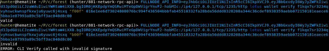 Fix `wallet verify` · Issue #1165 · ChainSafe/forest · GitHub