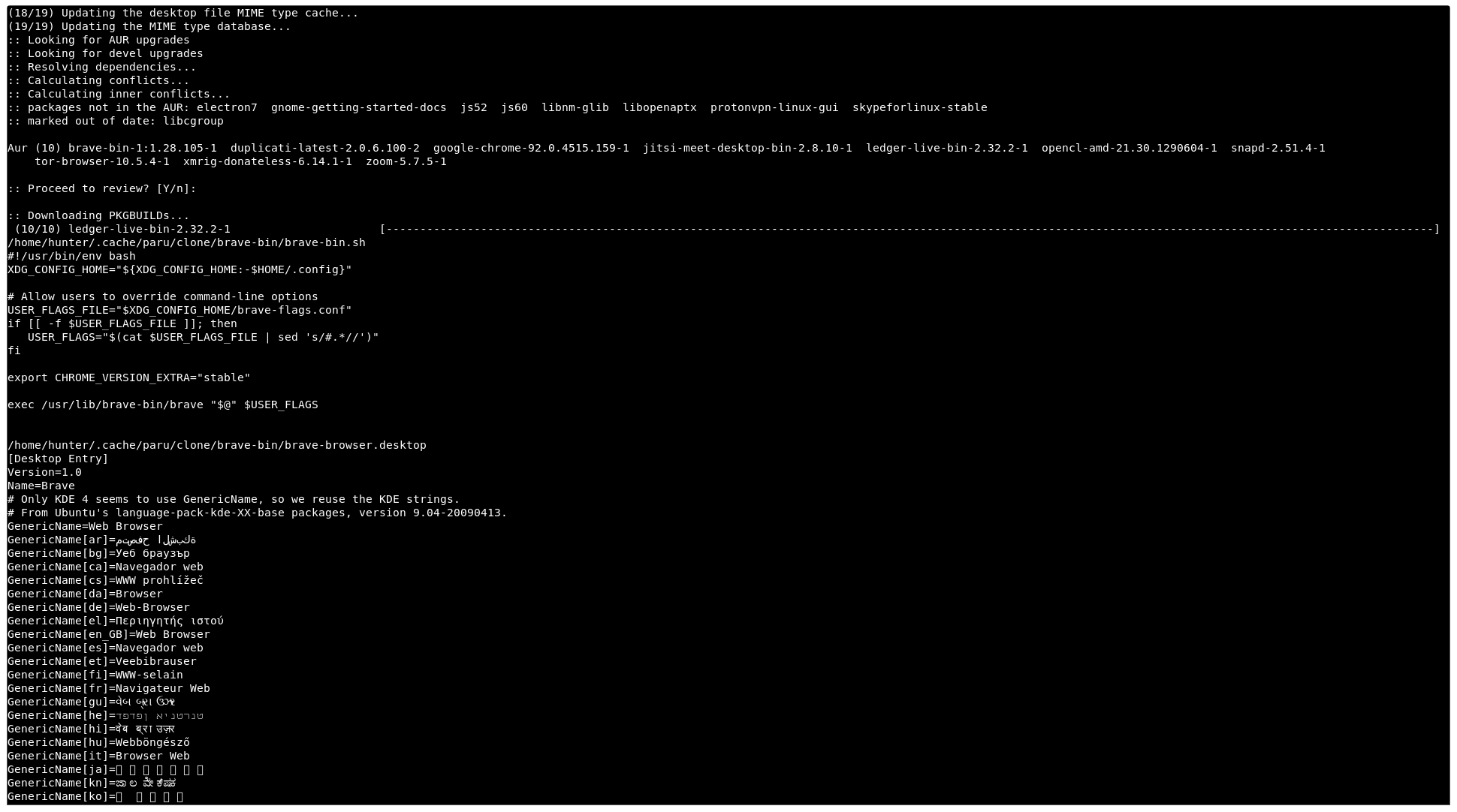 `less` paging blocks paru · Issue #509 · Morganamilo/paru · GitHub