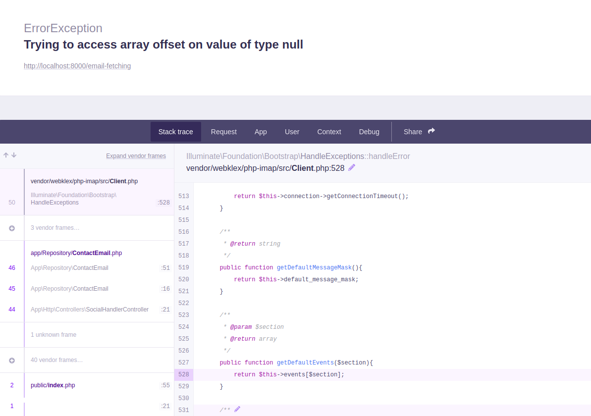 laravel-imap v2.0 not working for me · Issue #340 · Webklex/laravel-imap · GitHub