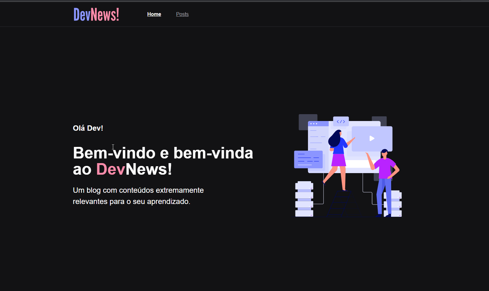GitHub - commitgeist/Devnews: DevNews - Desenvolvido com Next.js e Prismic