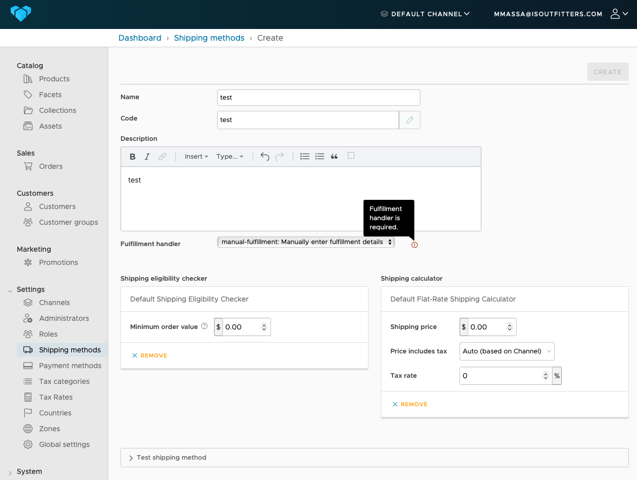 Unable to create new shipping method when using Safari Browser · Issue #1876 · vendure-ecommerce ...