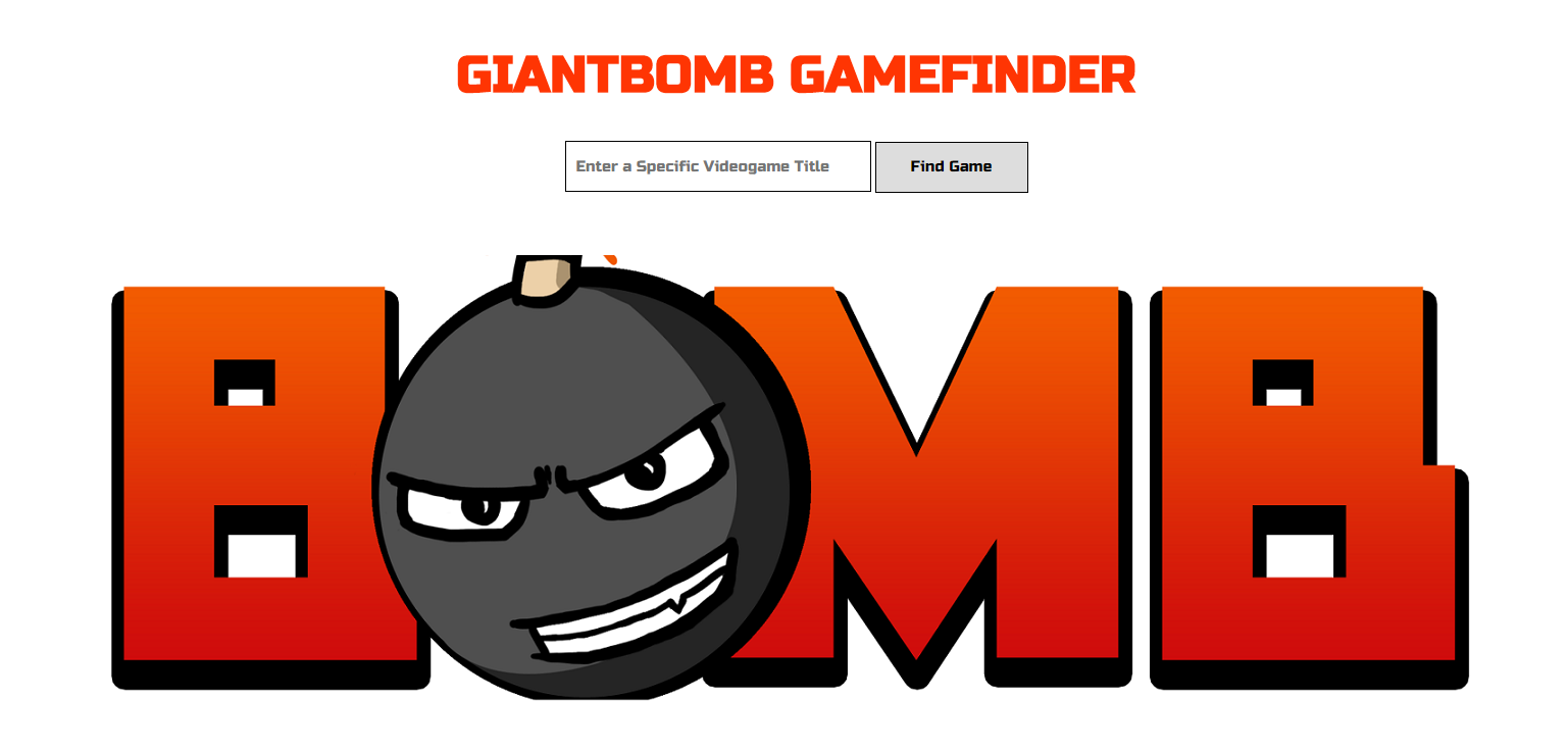 GitHub - tgray6/Giantbomb-Gamefinder: Giant Bomb Game Finder