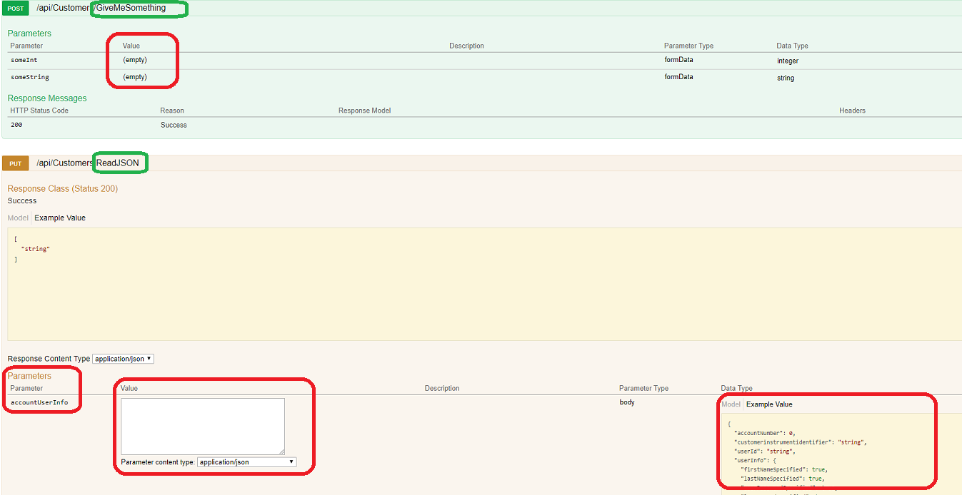 Inconsistent behavior with Parameter value and SupportedSubmitMethods ...