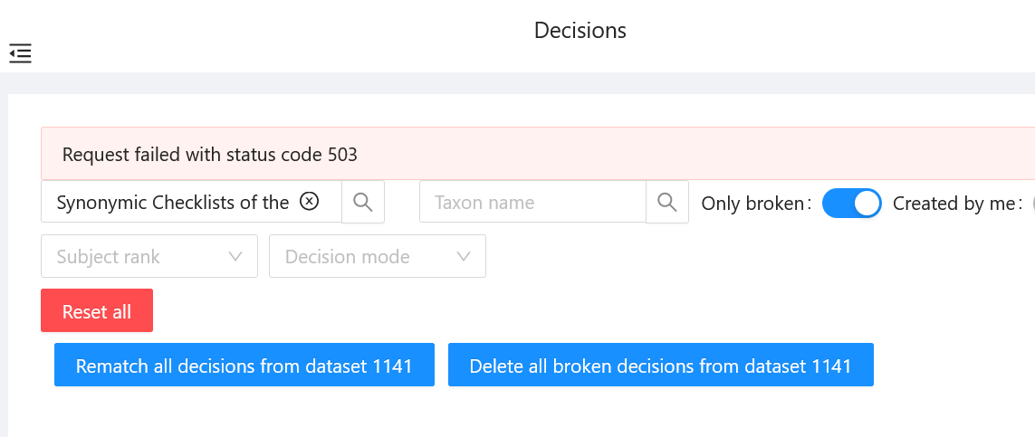 Option Rematch all decision from dataset 1141: Request failed with status code 503 · Issue #968 ...