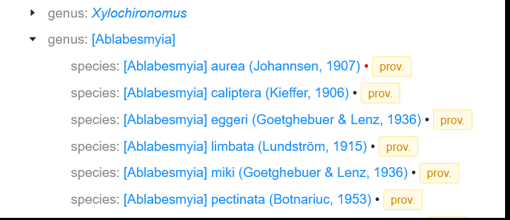 CLB bug: Provisionally Accepted species changed into synonyms of a ...
