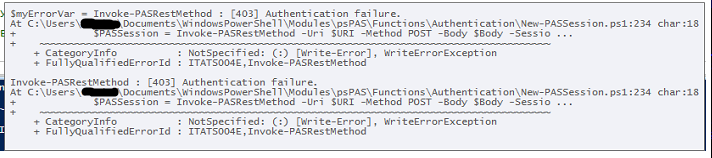 Errors handling · Issue #88 · pspete/psPAS · GitHub